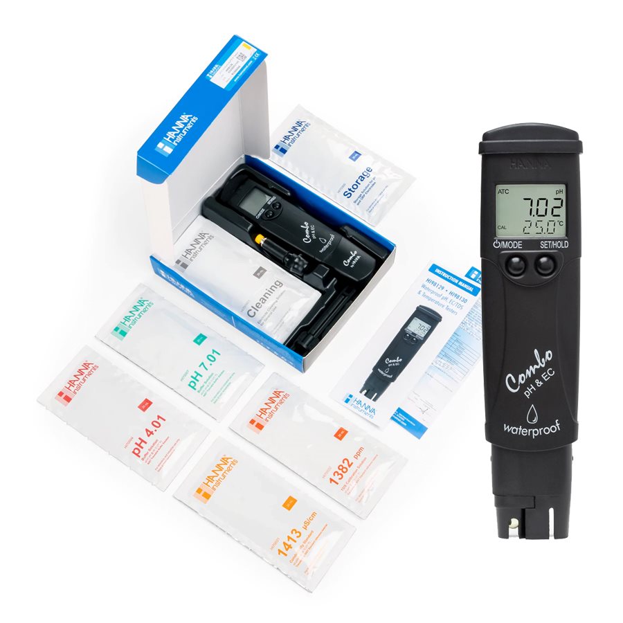 Hanna Combo pH, EC, and TDS (ppm) Tester w/ Replaceable pH Probe – Tree ...