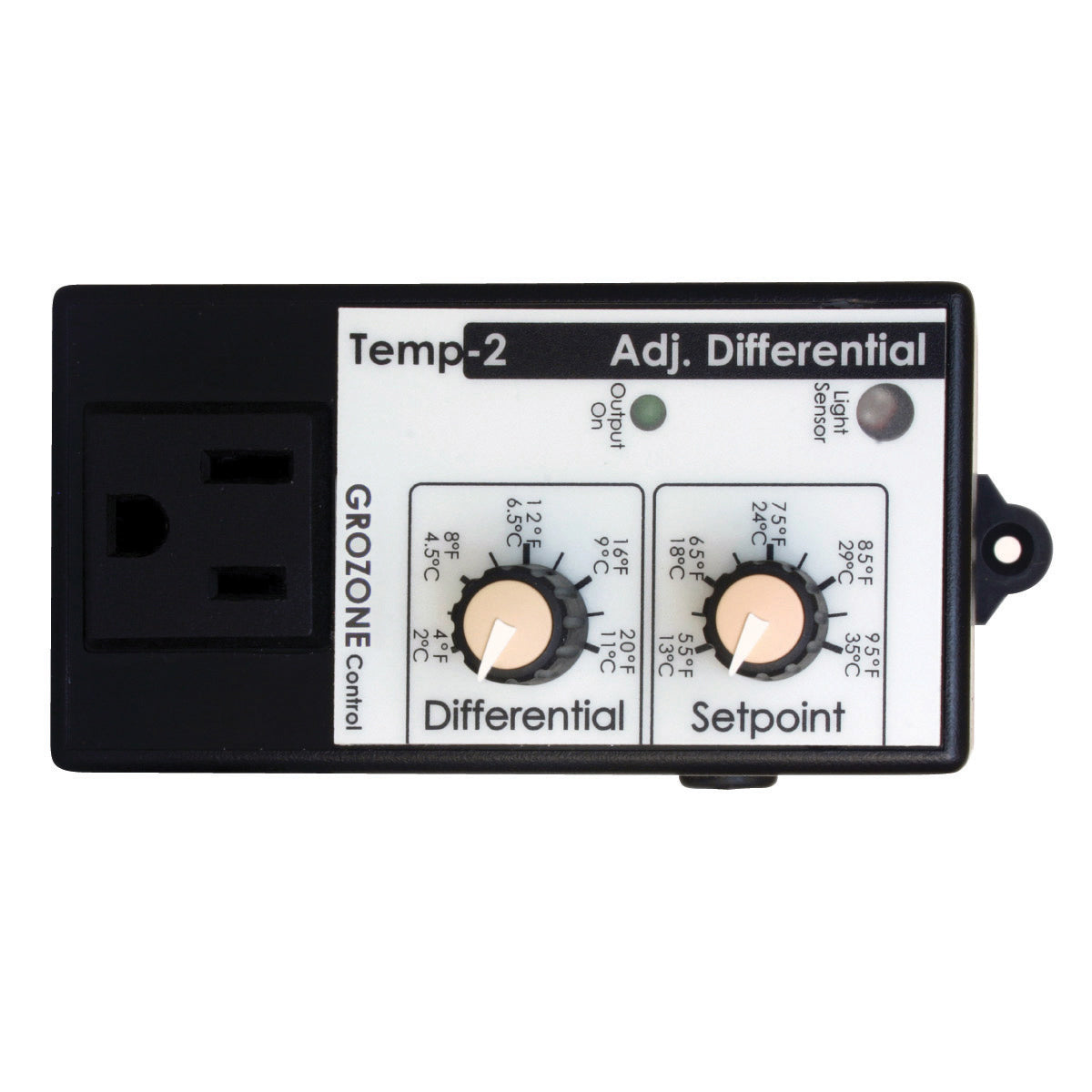 Grozone Control TP2 - Temperature Control w/ Adjustable Differential ...