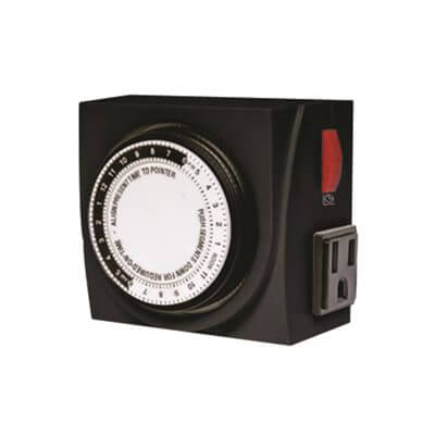 Timemaster 2 Outlet 120V Mechanical Timer – Tree of Life Inc.